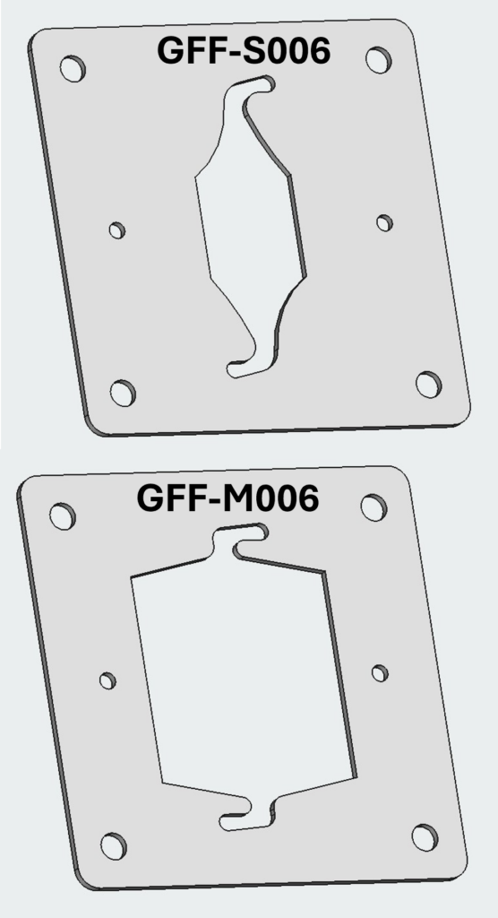 Gaskets for 3/4-compartment cell - flat current collectors - Redox Flow